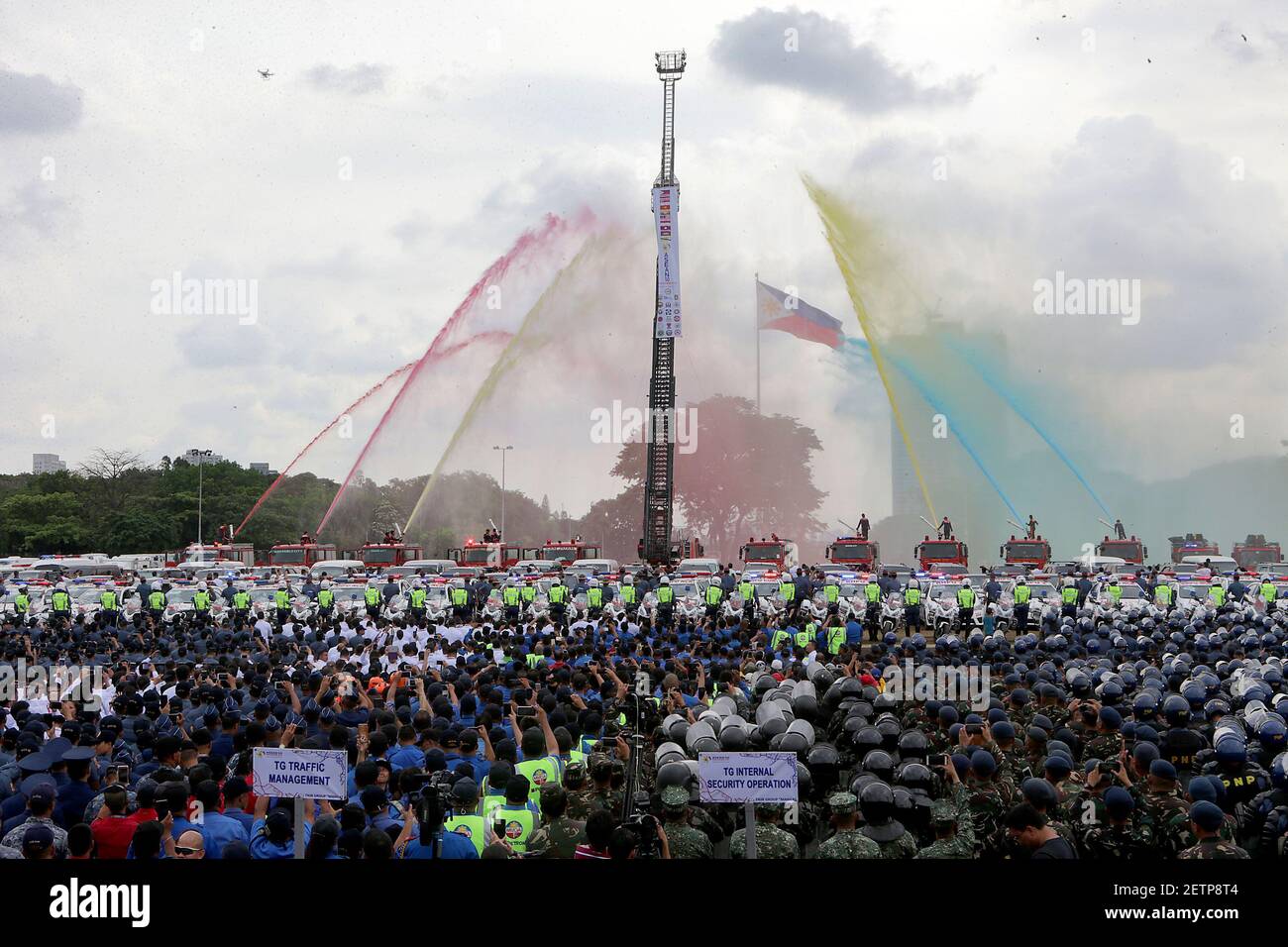 Water salute ceremony hi-res stock photography and images - Alamy