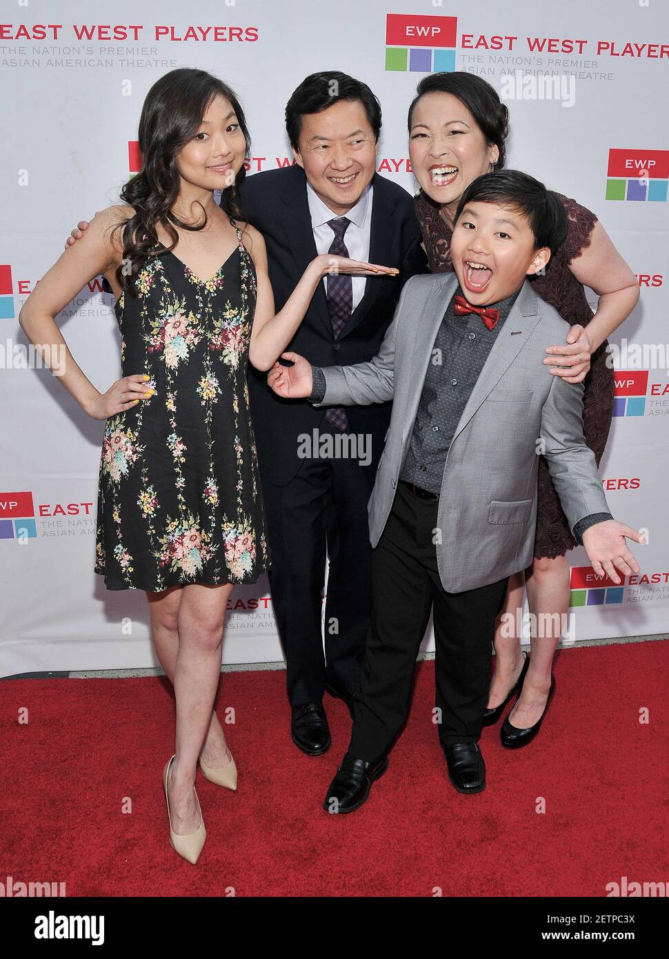 (L-R) "Dr. Ken" Cast - Krista Marie Yu, Ken Jeong, Albert Tsai and Suzy ...