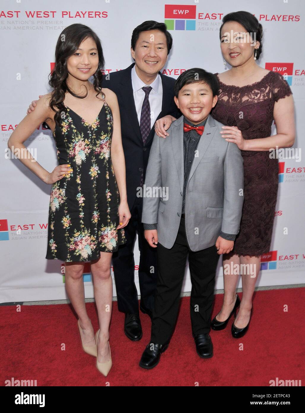 (L-R) "Dr. Ken" Cast - Krista Marie Yu, Ken Jeong, Albert Tsai and Suzy ...