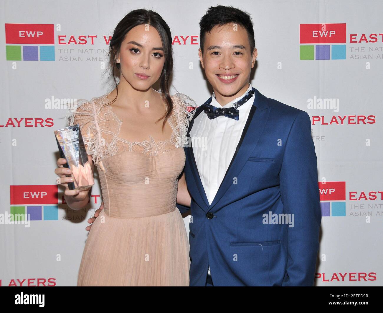 (L-R) Honoree Chloe Bennet and Presenter Hayden Szeto at the East West ...