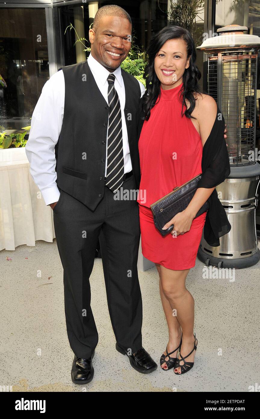 (L-R) Michael Batts and Bernadette Balagtas Batts at the East West ...