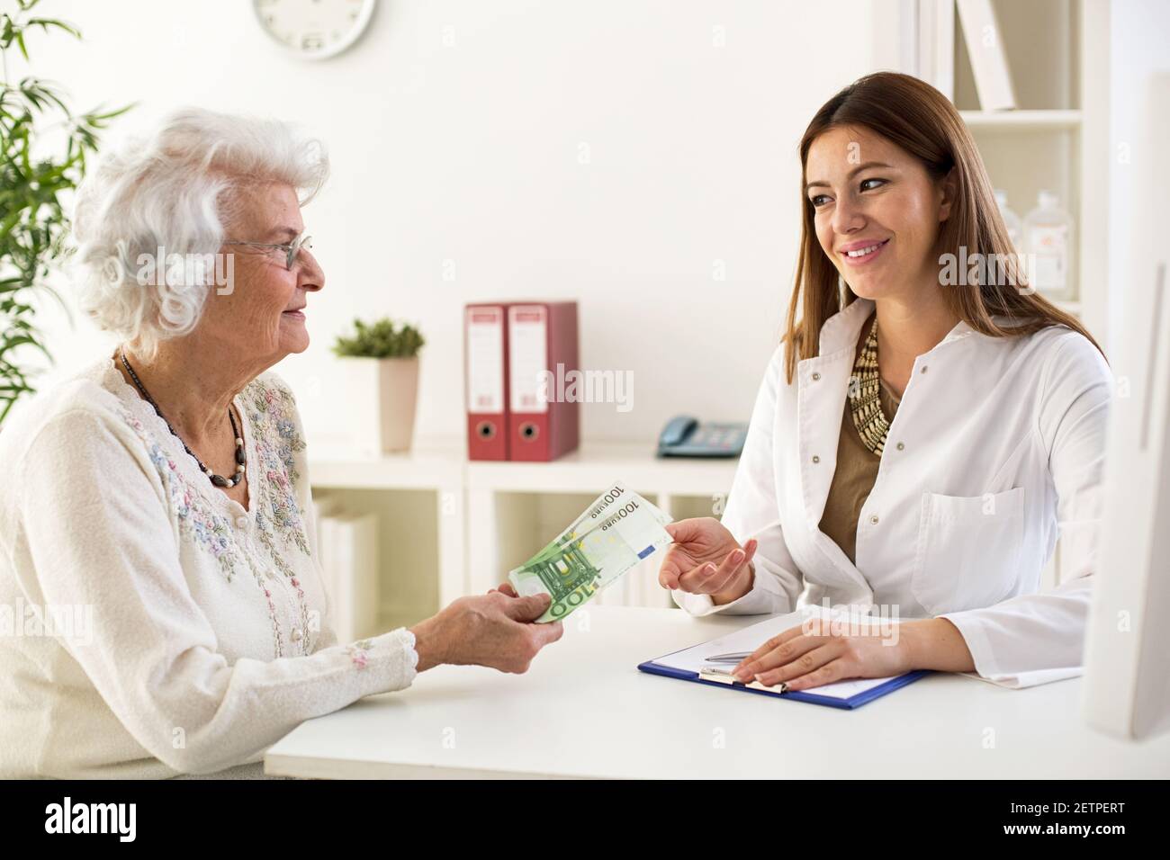 Corruption at medical office in hospital Stock Photo - Alamy