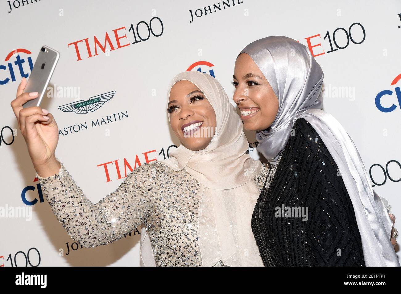 Olympic athlete Ibtihaj Muhammad (l) attends the Time 100 "Most ...