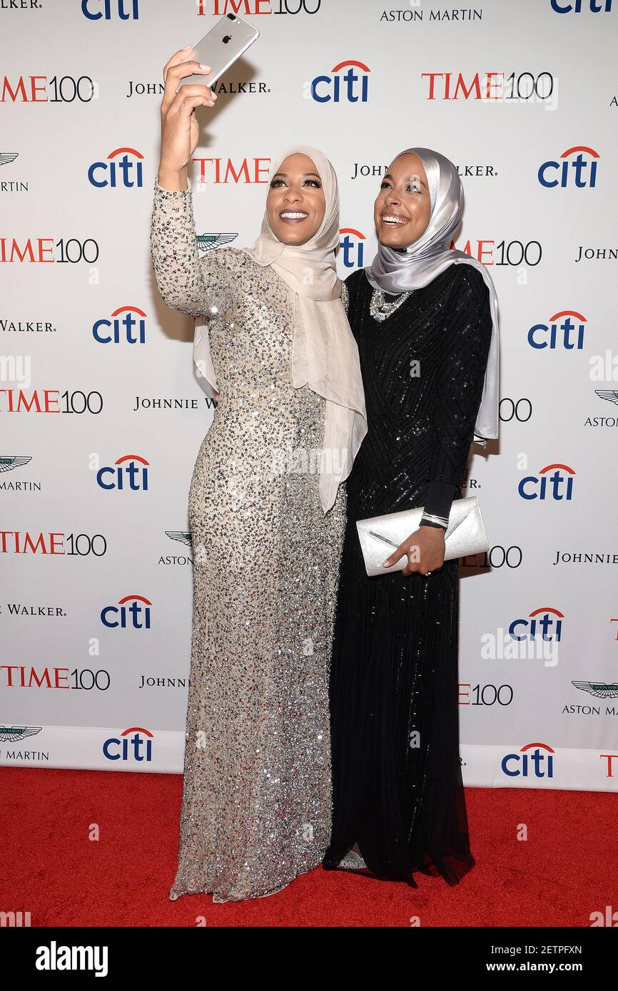 Olympic athlete Ibtihaj Muhammad (l) attends the Time 100 "Most ...