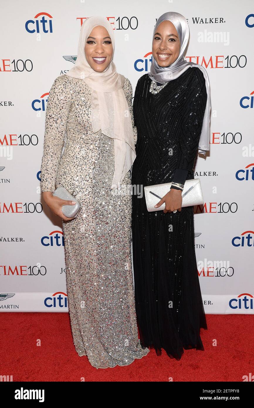 Olympic athlete Ibtihaj Muhammad (l) attends the Time 100 "Most ...