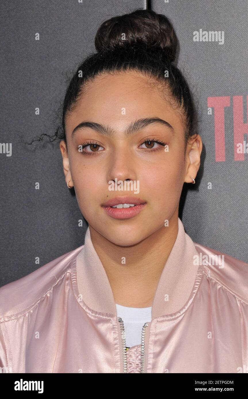 Allegra Acosta arrives at Hulu's "The Handmaid's Tale" Premiere held at ...