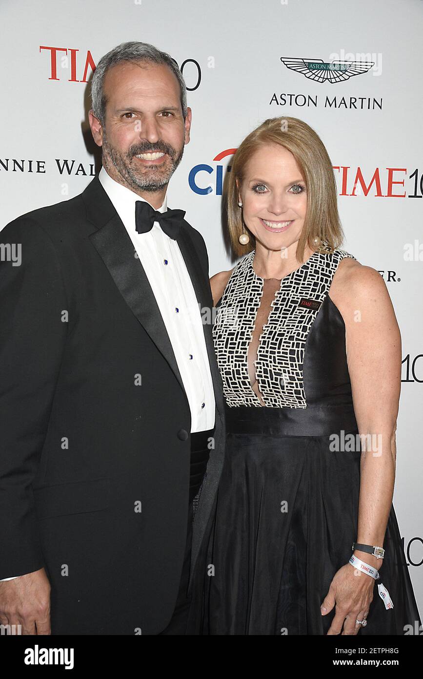 John Molner and wife Katie Couric attend the TIME 100 Gala on April 25 ...