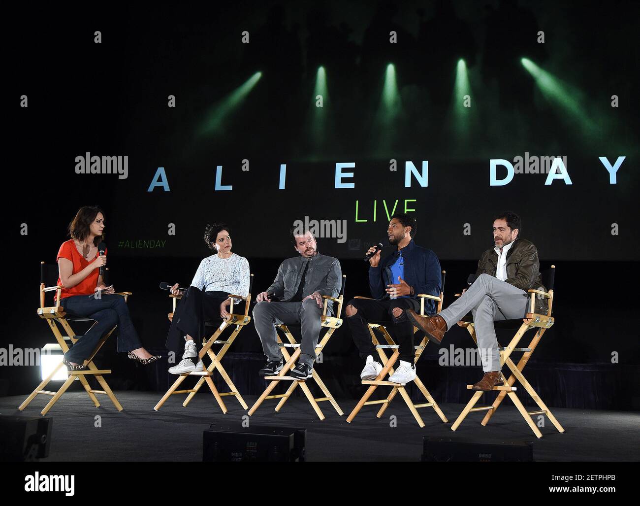 LOS ANGELES, CA - APRIL 26: Live stream host Jessica Chobot speaks with ...