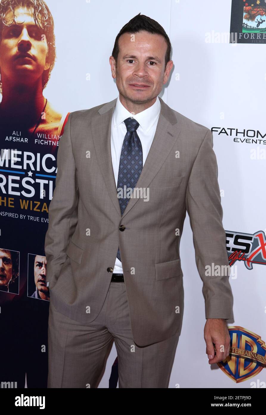 Alex Ranarivelo at the Warner Bros. "American Wrestler: The Wizard" Los ...