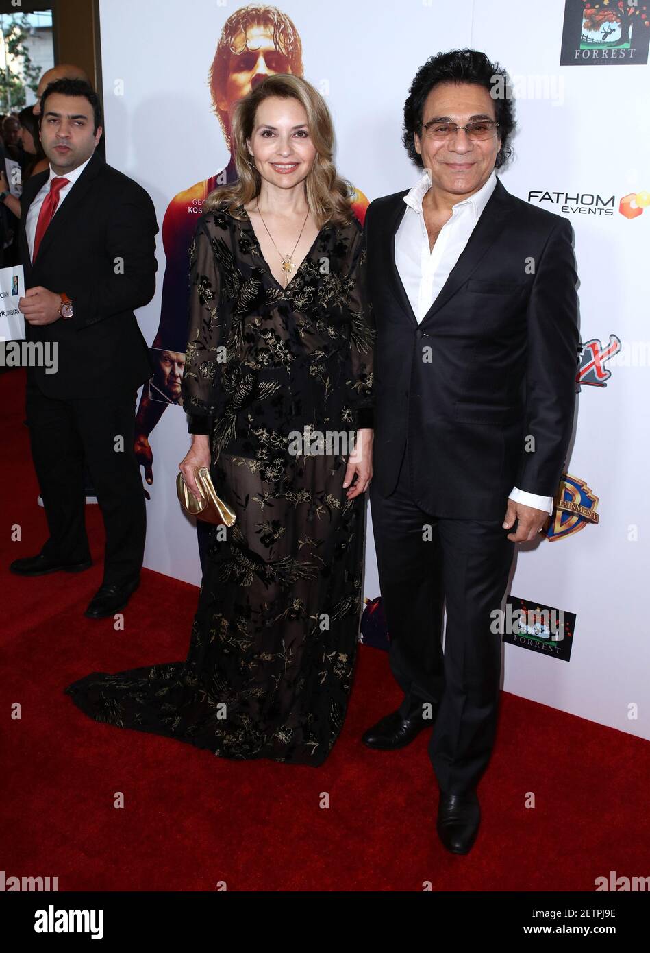 Shani Rigsbee and Andy Madadian at the Warner Bros. "American Wrestler ...