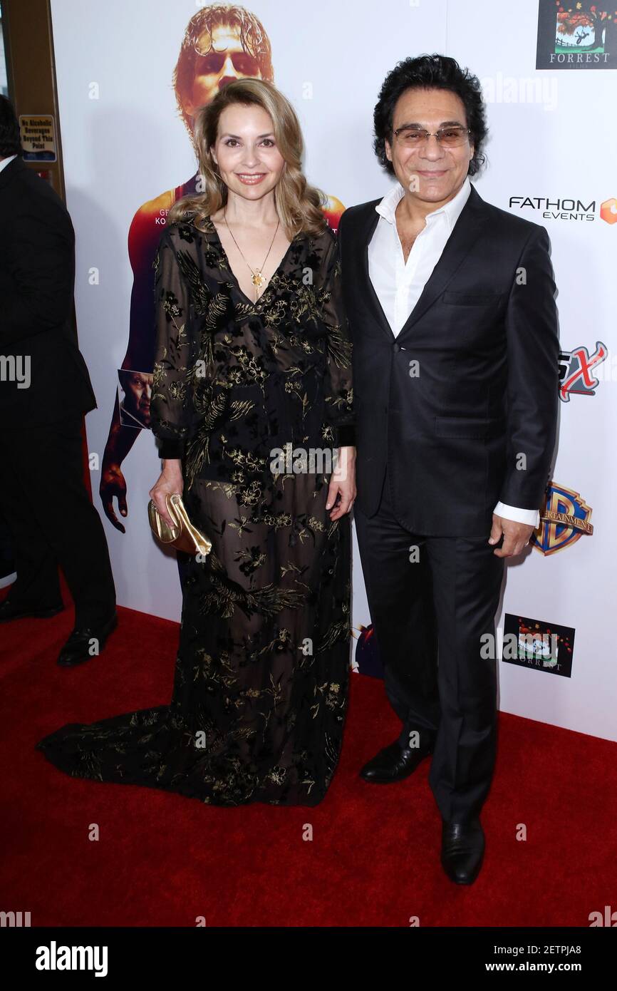 Shani Rigsbee and Andy Madadian at the Warner Bros. "American Wrestler ...