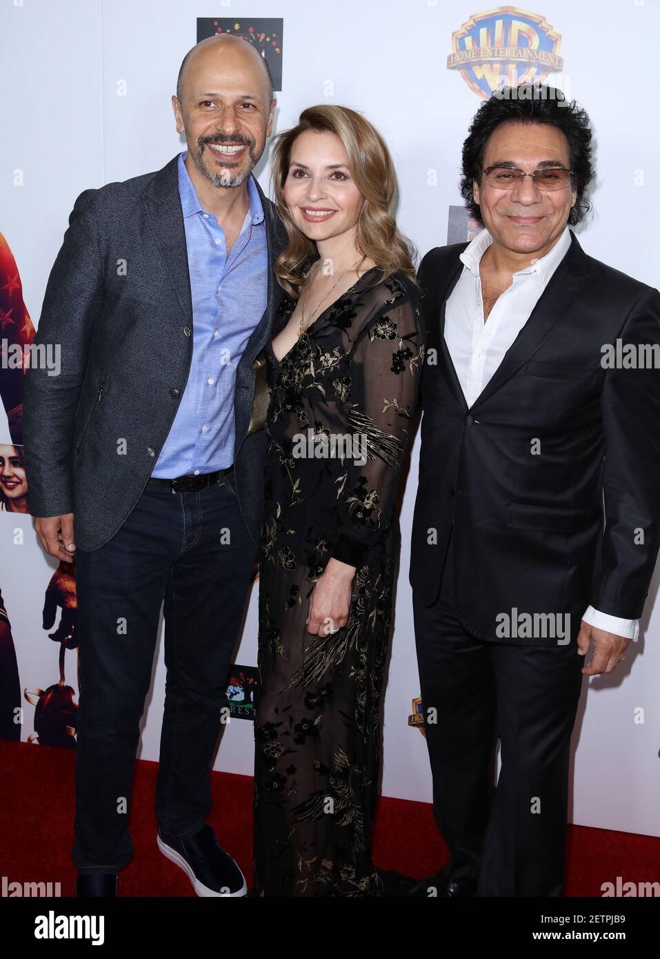Maz Jobrani, Shani Rigsbee and Andy Madadian at the Warner Bros ...