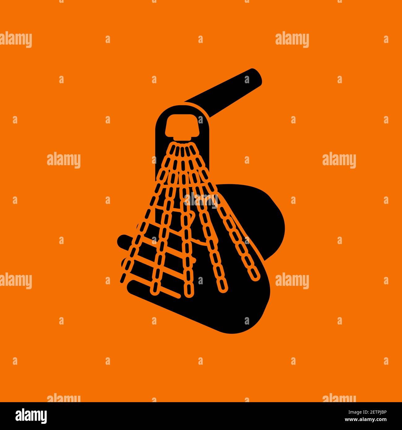 Hand Washing Icon. Black on Orange Background. Vector Illustration ...