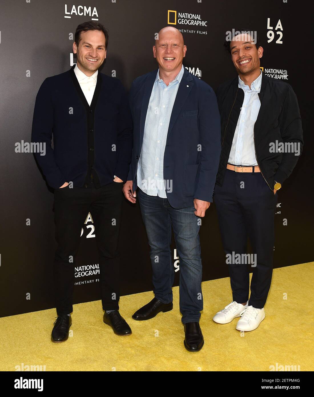 LOS ANGELES - APRIL 27: Filmmakers Dan Lindsay (L) and T.J. Martin (R ...