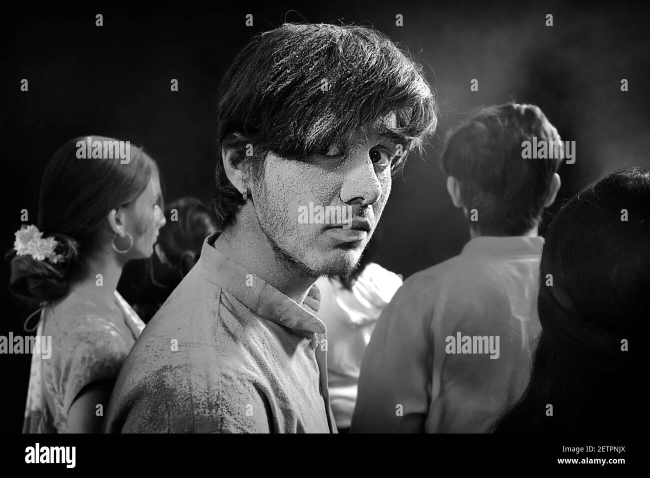 Holi festival Black and White Stock Photos & Images - Alamy
