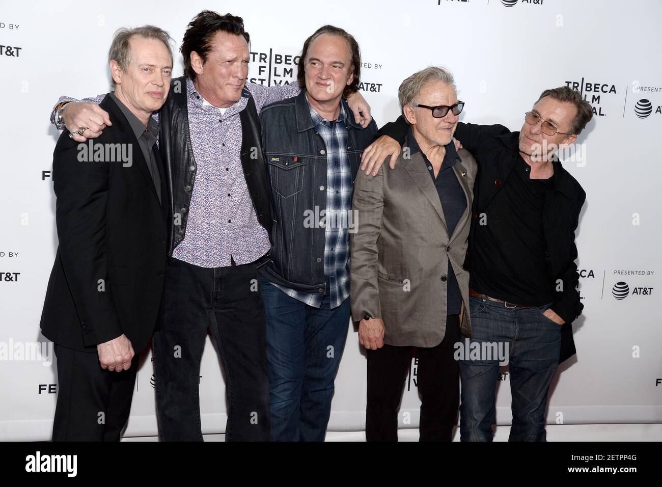 (L-R) Steve Buscemi, Michael Madsen, Director Quentin Tarantino, Harvey ...