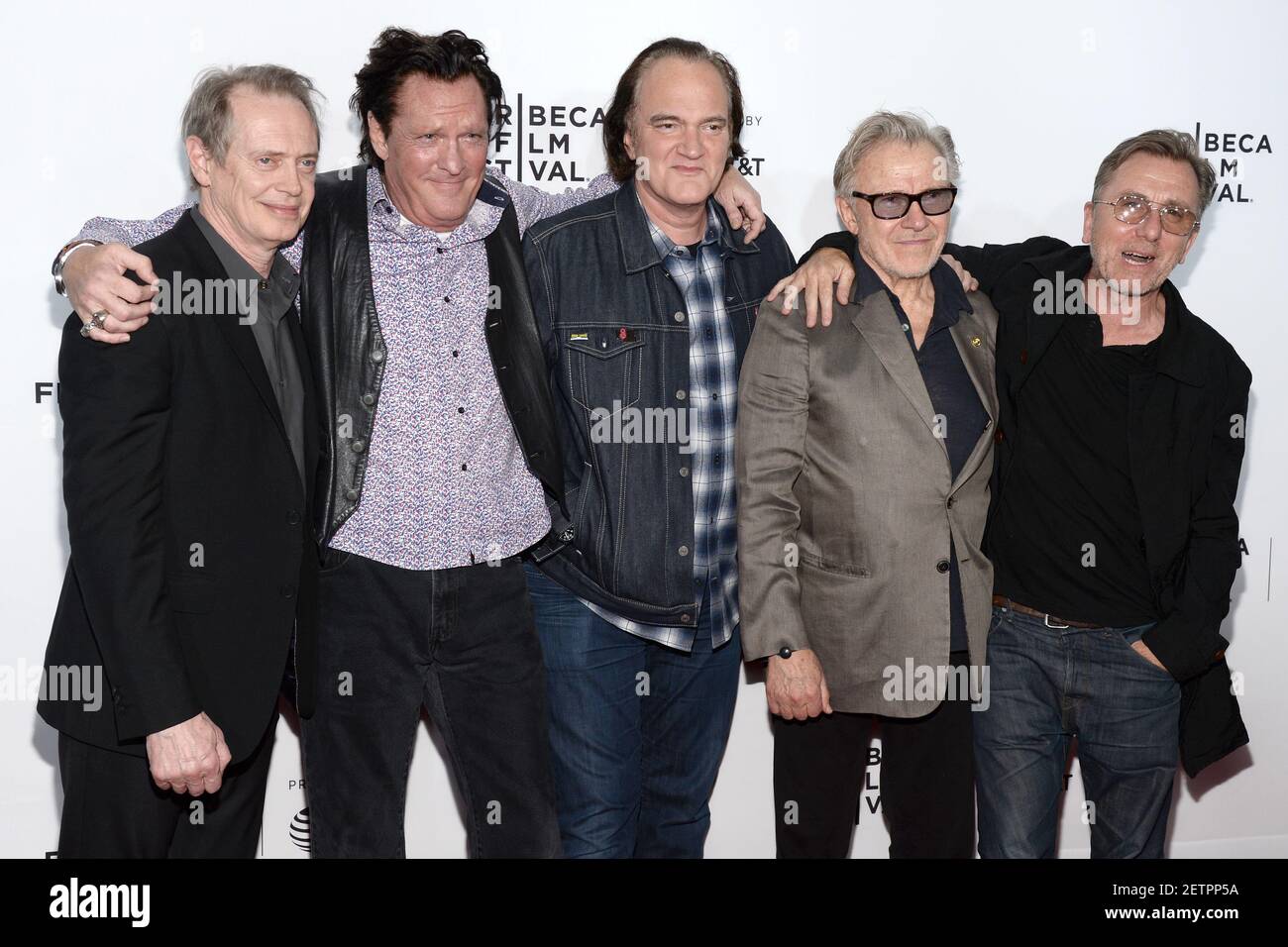 (L-R) Steve Buscemi, Michael Madsen, Director Quentin Tarantino, Harvey ...