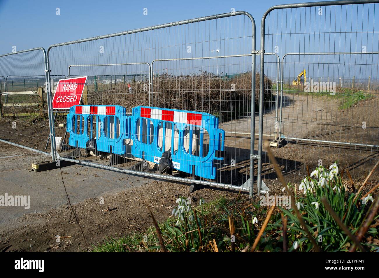 Denham, Buckinghamshire, UK. 1st March, 2021. The pretty single track ...