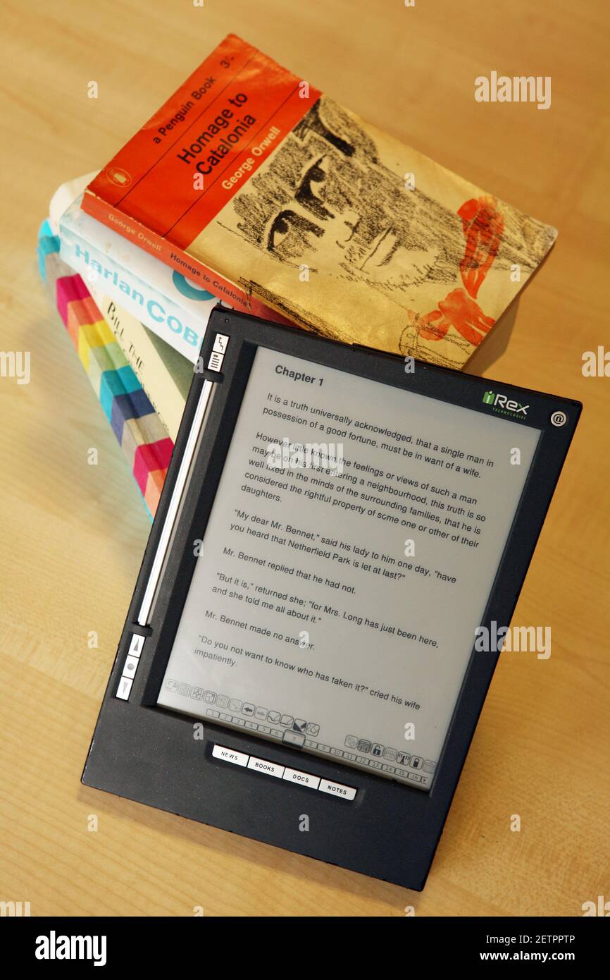 i Books, electronic Books. pic David Sandison Stock Photo - Alamy