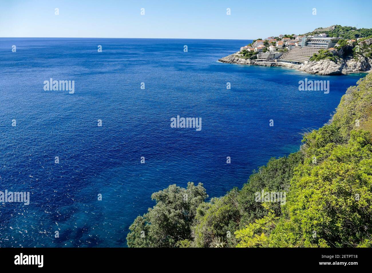 The island in the sea in Split Spalato Croatia Stock Photo - Alamy