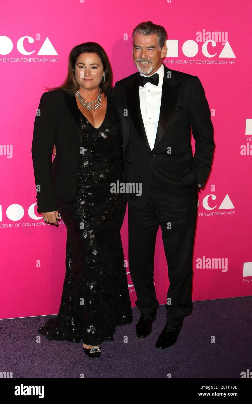 Actor Pierce Brosnan and Keely Shaye Smith at MOCA Gala 2017 held at ...