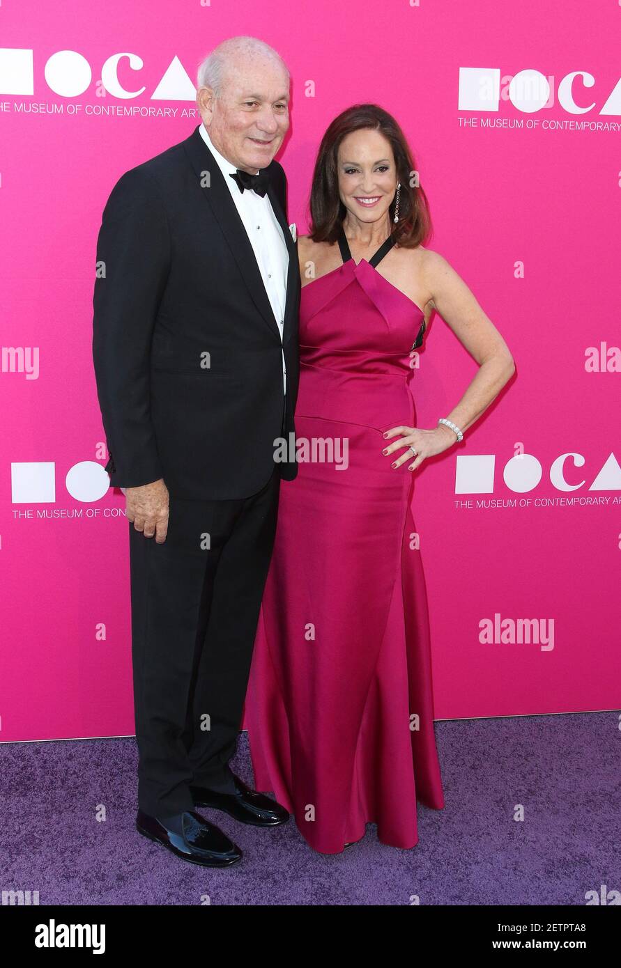 Businessman Bruce Karatz (L) and activist Lilly Tartikoff at MOCA Gala ...