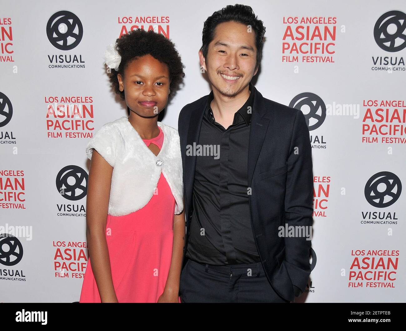 (L-R) Actress Simone Baker and Actor/Director Justin Chon together at ...