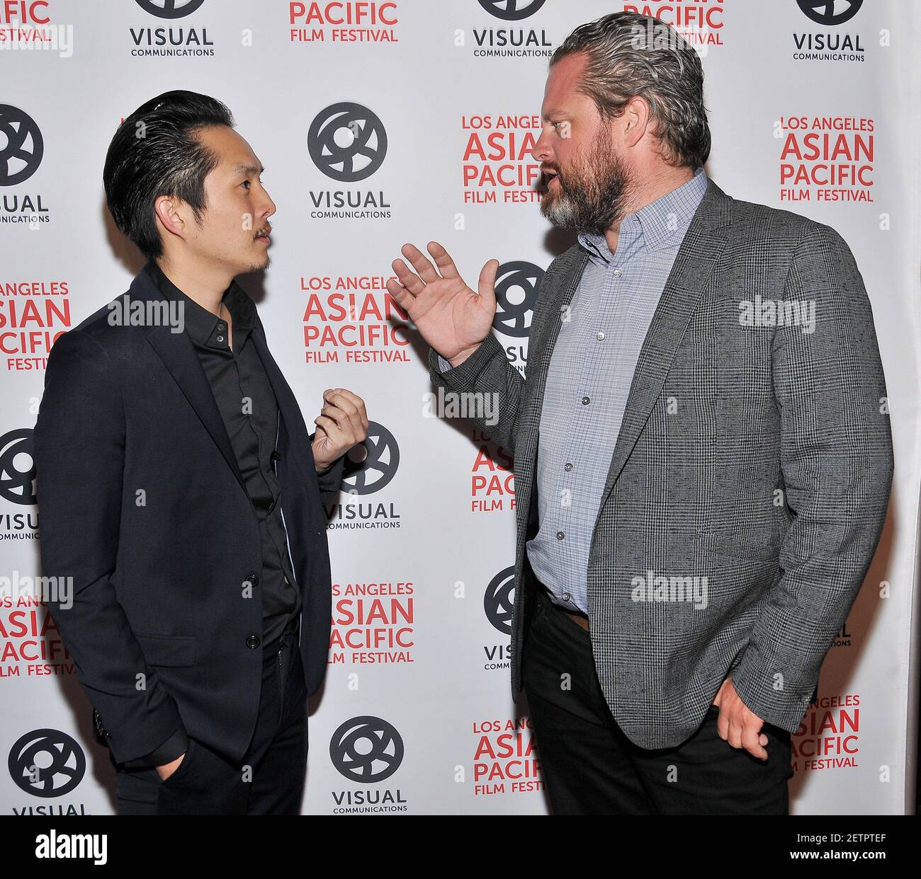 (L-R) Actor/Diretor Justin Chon and Peter Goldwyn of Samuel Goldwyn ...