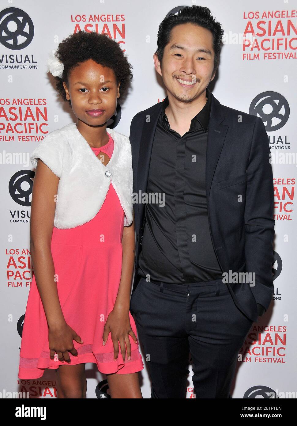 (L-R) Actress Simone Baker and Actor/Director Justin Chon together at ...