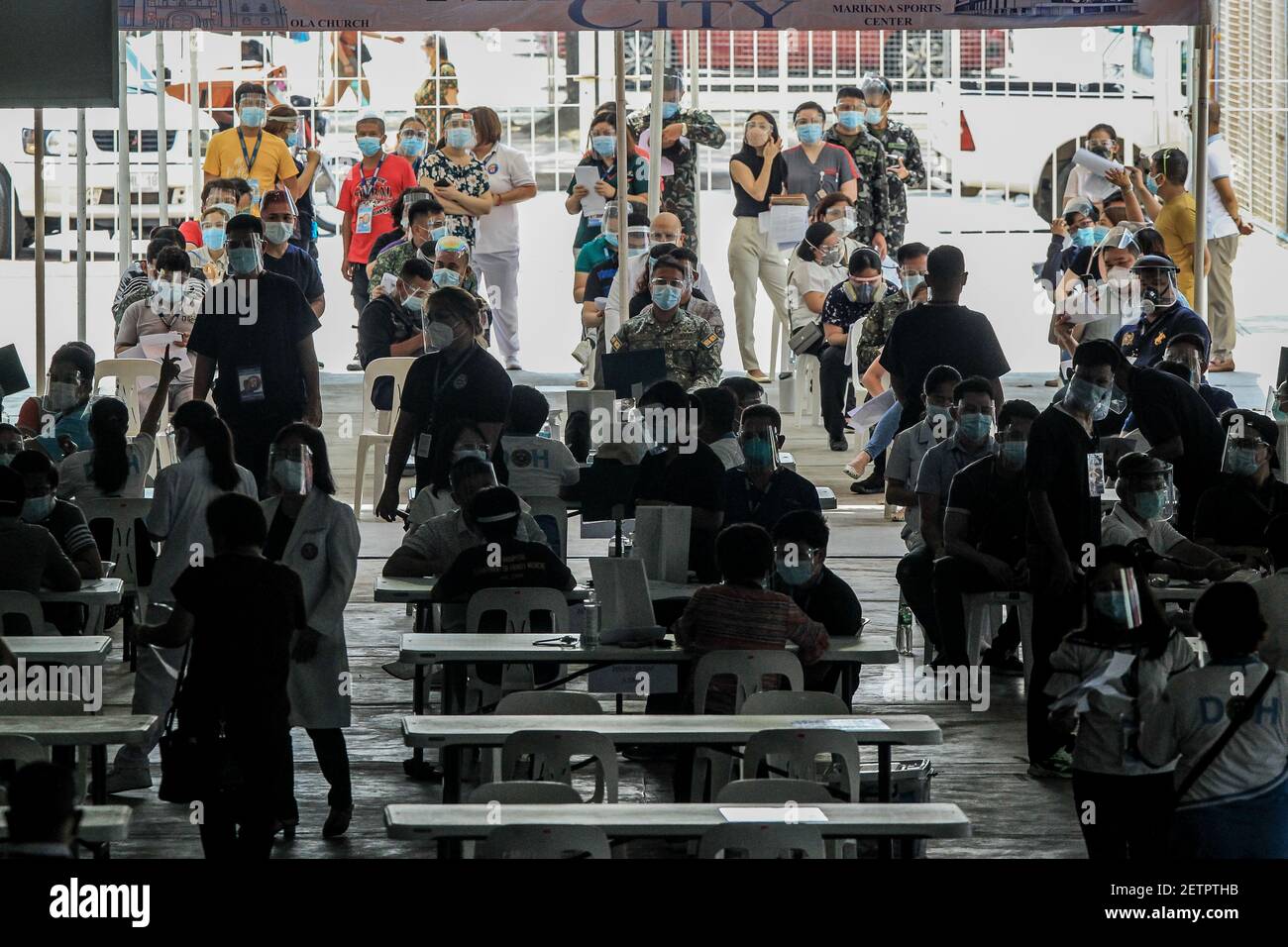 Marikina City, Philippines. 2nd Mar, 2021. Healthcare workers ...