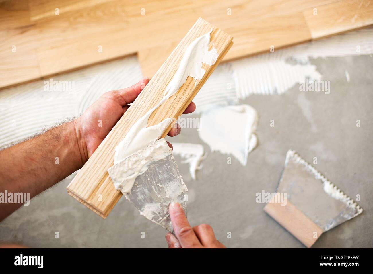 Applying wood glue hi-res stock photography and images - Alamy