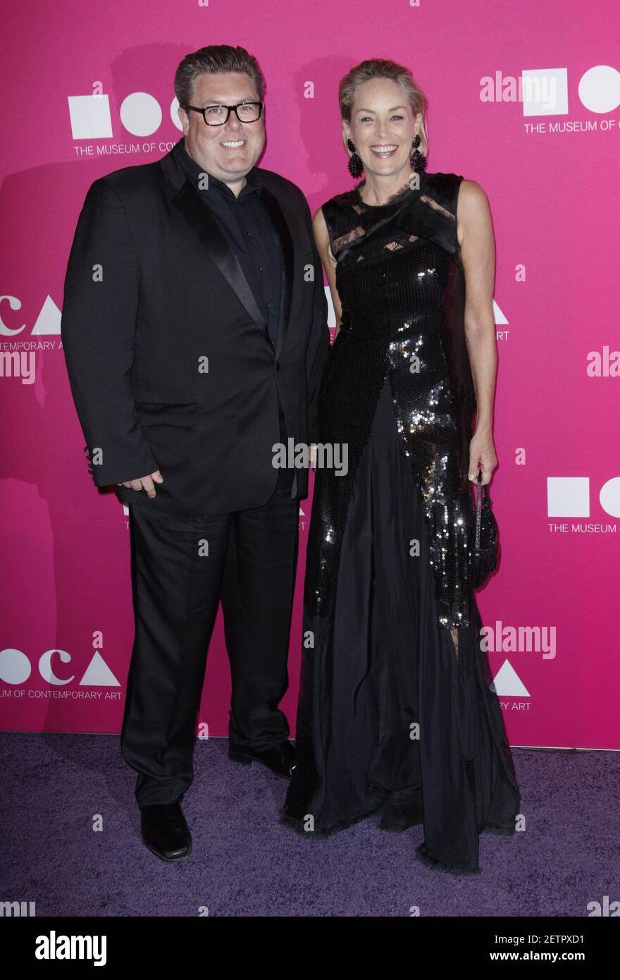 Actress Sharon Stone and Clif Lofton attend the Museum of Contemporary ...
