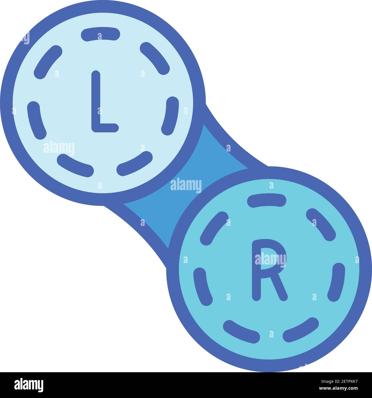 Contact lens case icon. Outline contact lens case vector icon for web ...