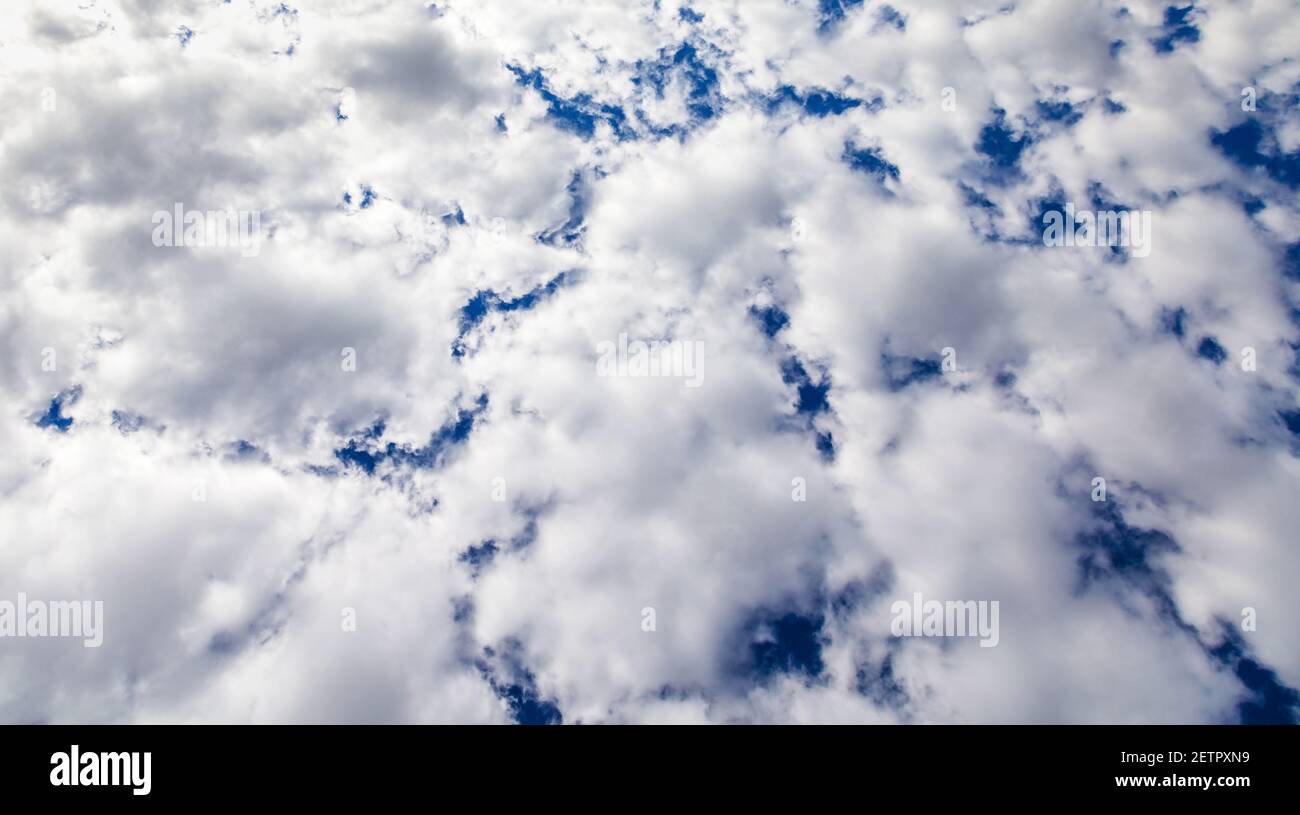 A low angle shot of white clouds Stock Photo - Alamy