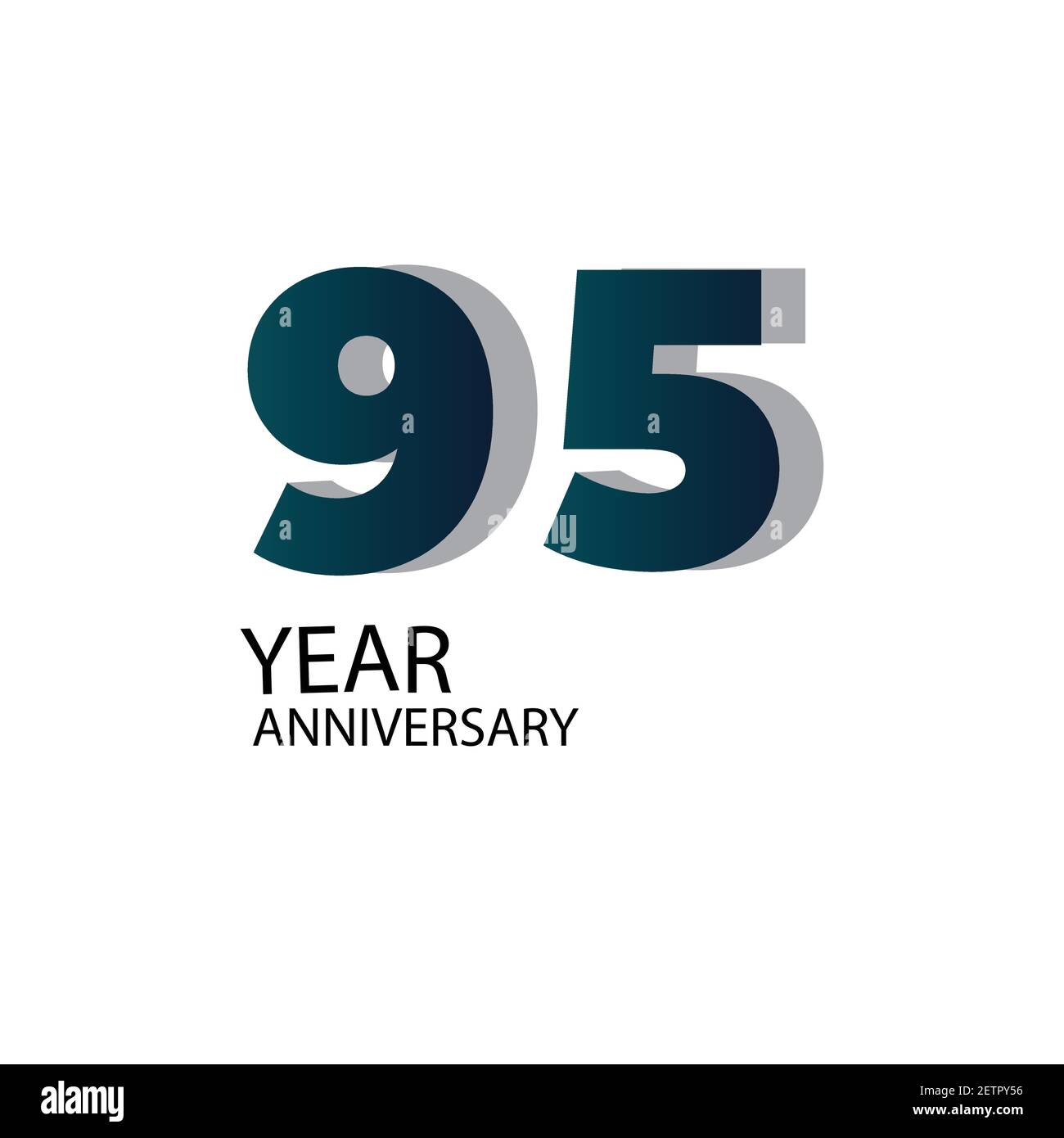 Template logo 95 years anniversary hi-res stock photography and images ...