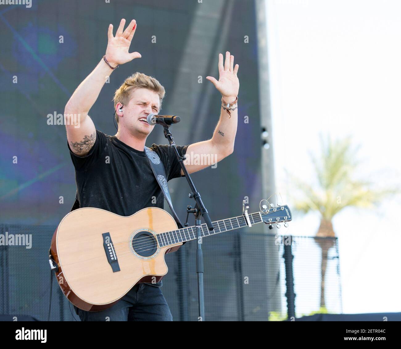 Levi Hummon at Stagecoach Music Festival on April 30, 2017, in Indio ...