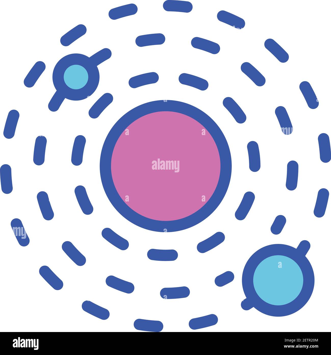 Solar system icon. Outline solar system vector icon for web design ...