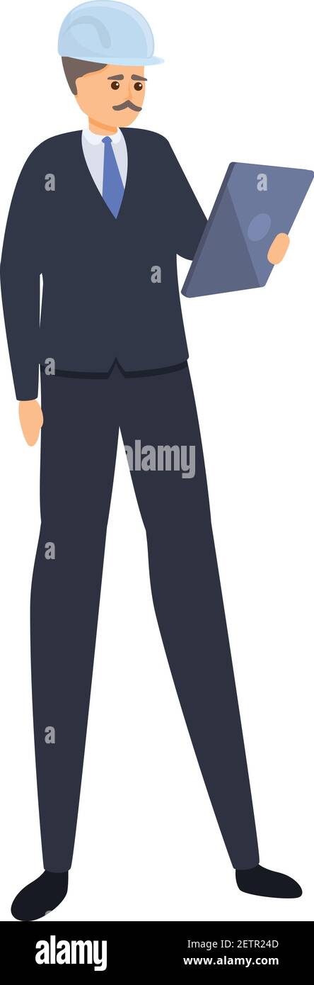 Builder manager icon. Cartoon of builder manager vector icon for web ...