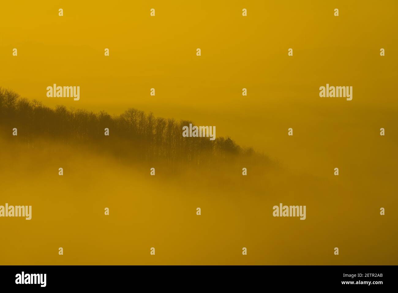 sunset at Argimusco mount Etna Sicily Stock Photo - Alamy