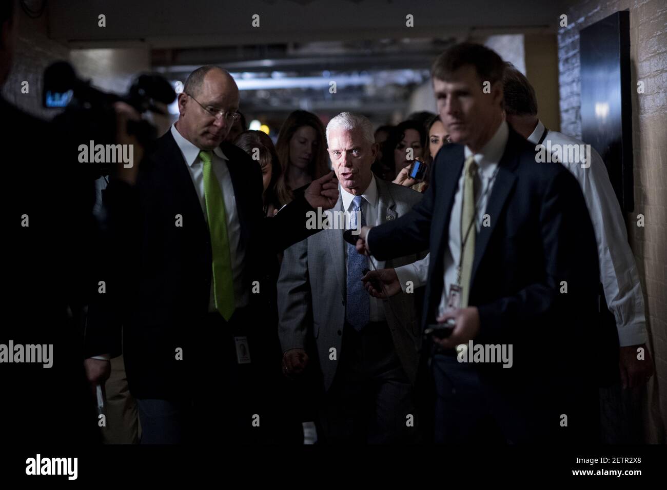 UNITED STATES - MAY 2: Rep. Bill Johnson, R-Ohio, speaks with reporters ...