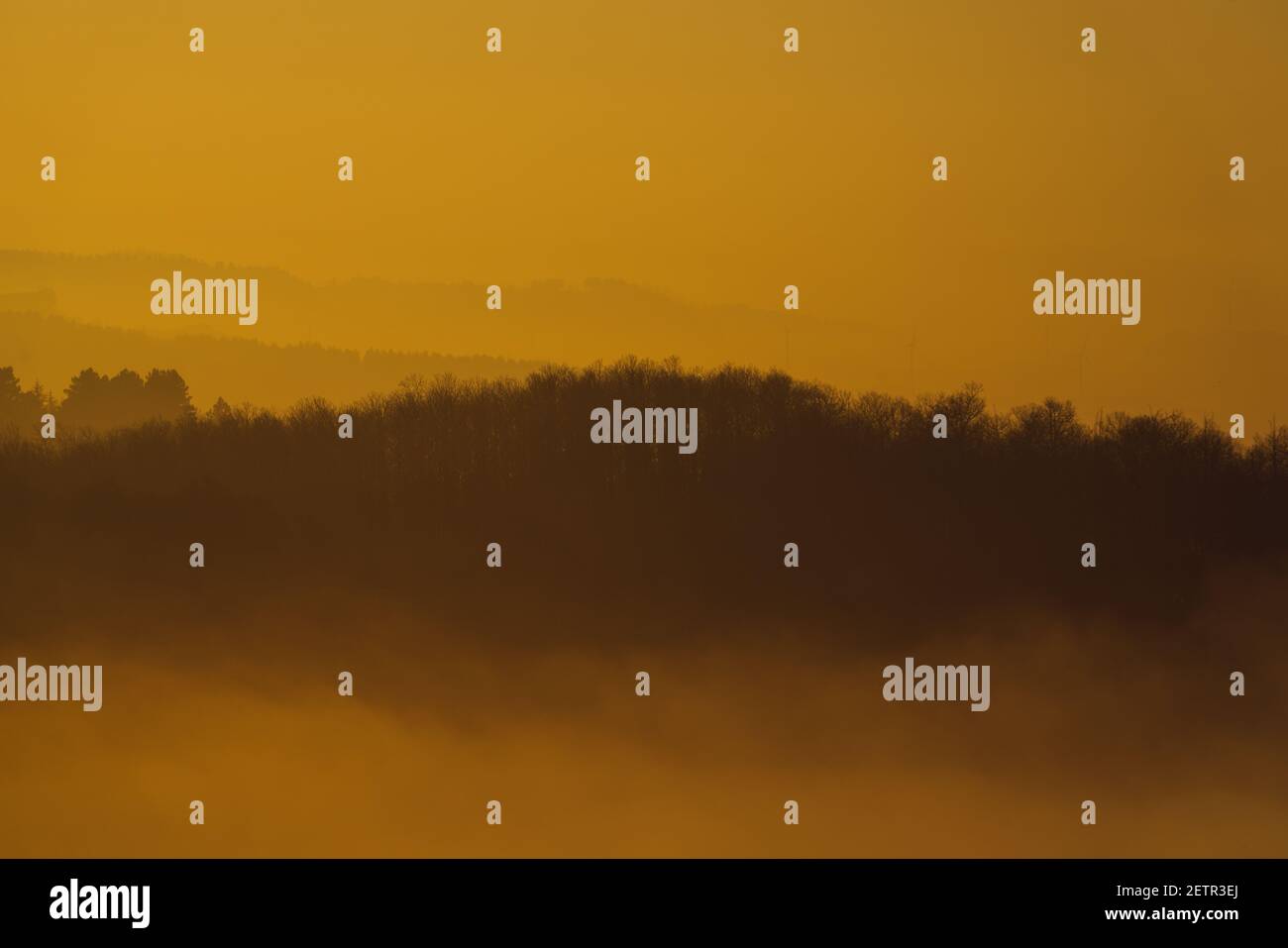 sunset at Argimusco mount Etna Sicily Stock Photo - Alamy