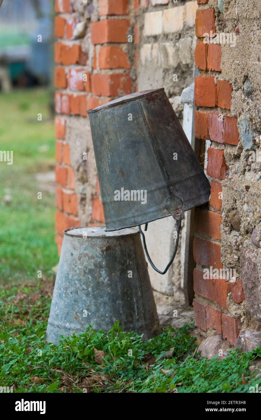 Two buckets in construction hi-res stock photography and images - Alamy