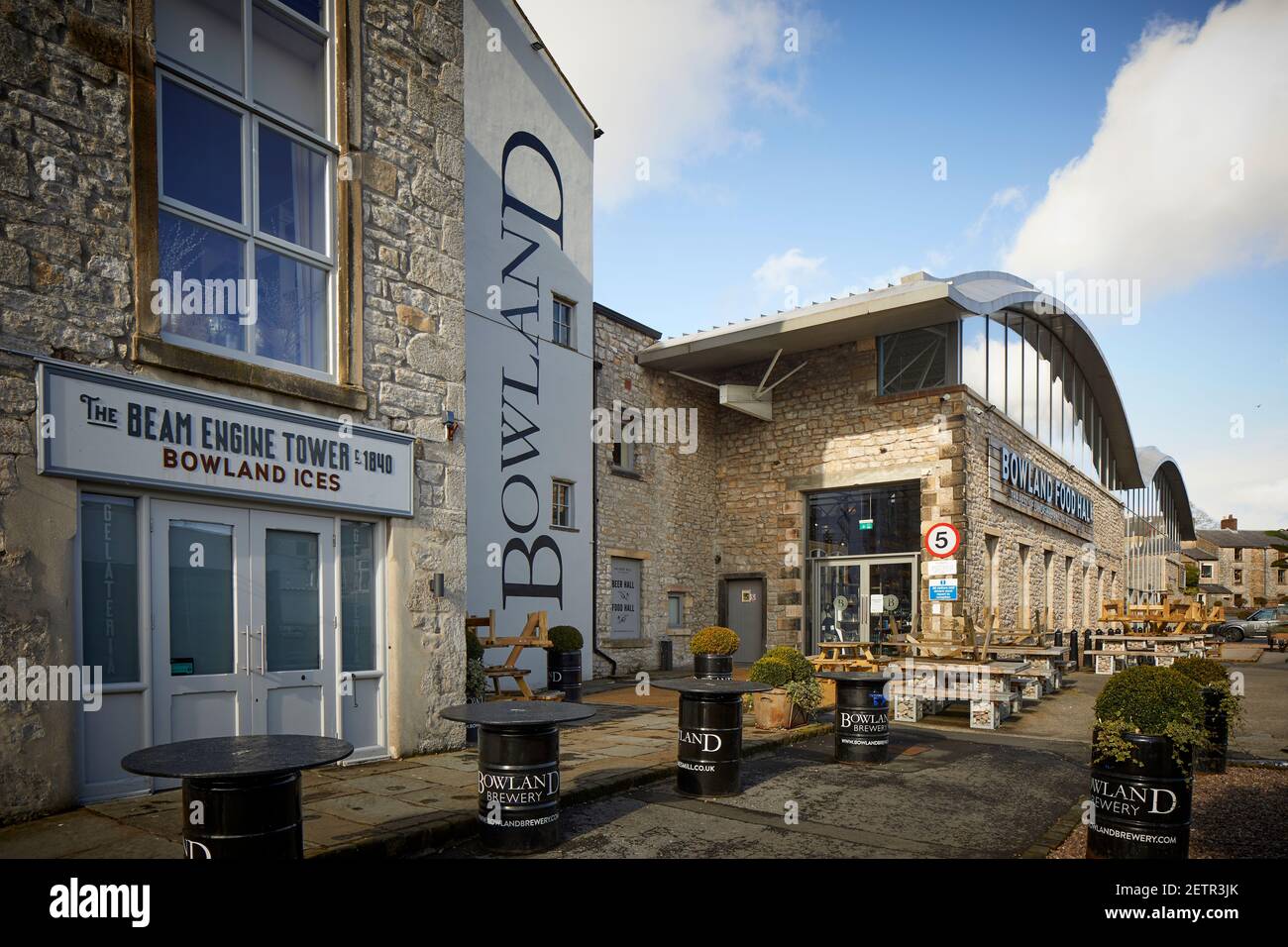 Clitheroe HOLMES MILL in the town centre Ribble Valley in Lancashire ...