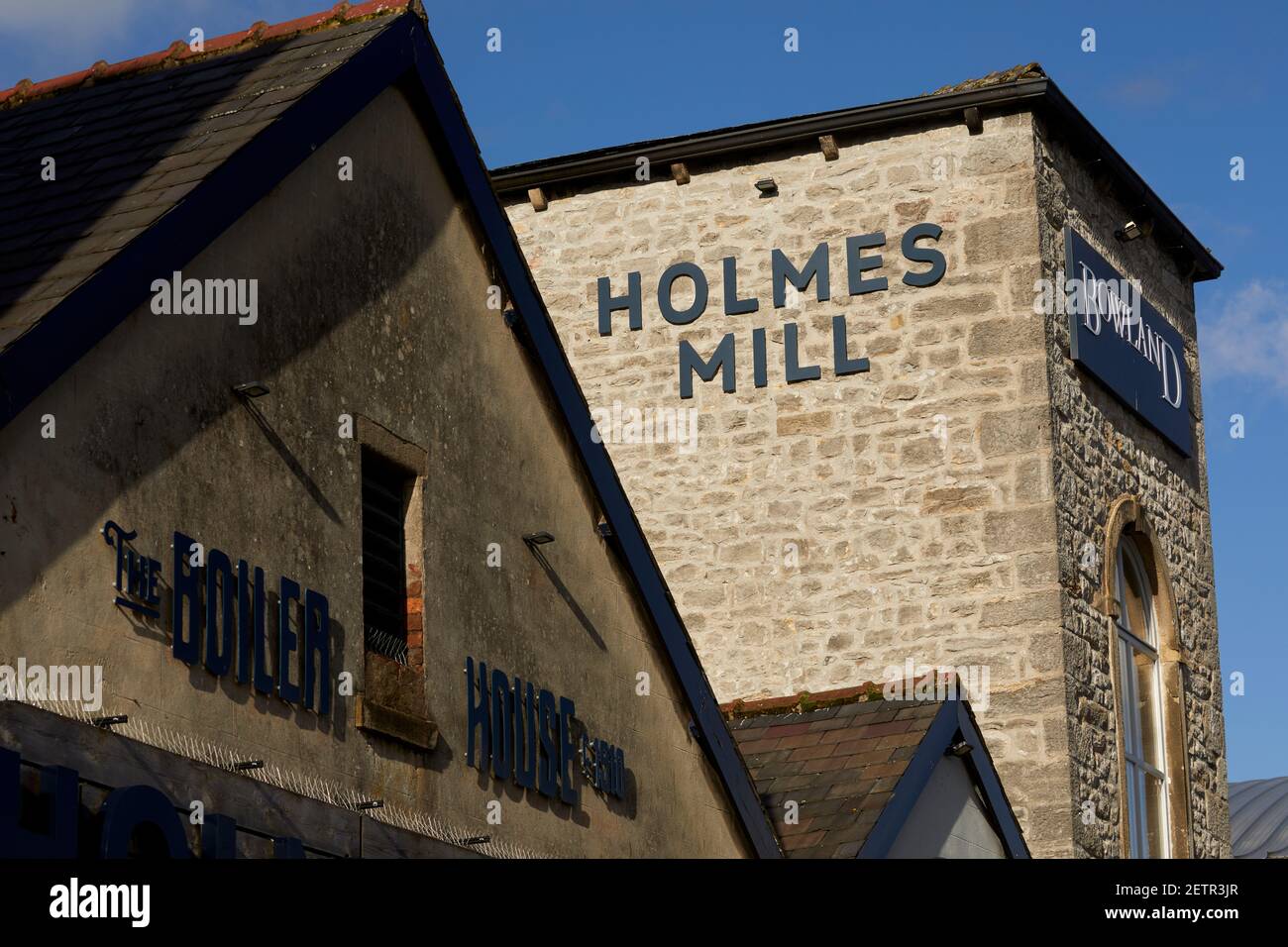 Clitheroe HOLMES MILL in the town centre Ribble Valley in Lancashire ...