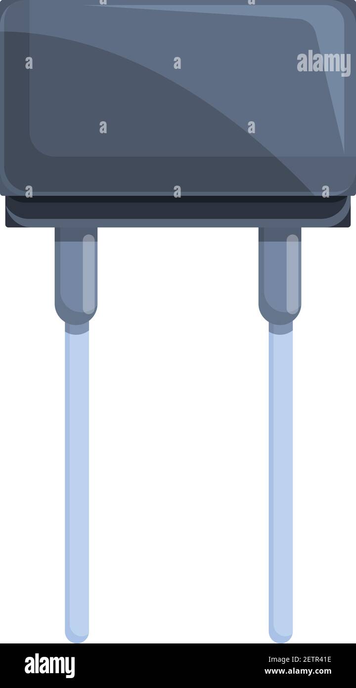 Diode resistor icon. Cartoon of diode resistor vector icon for web ...