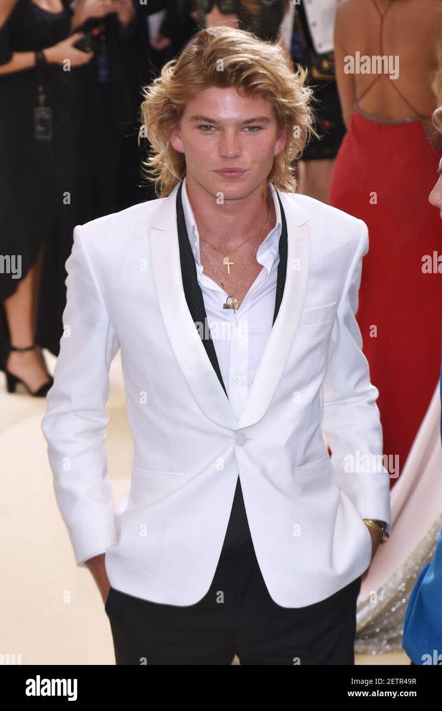 Jordan Barrett attends The Metropolitan Museum of Art Costume Institute ...