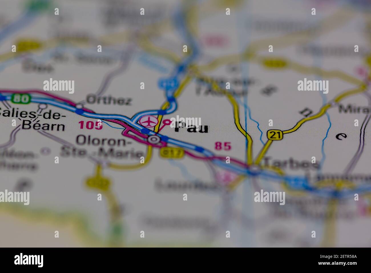 Map Of Pau High Resolution Stock Photography and Images - Alamy