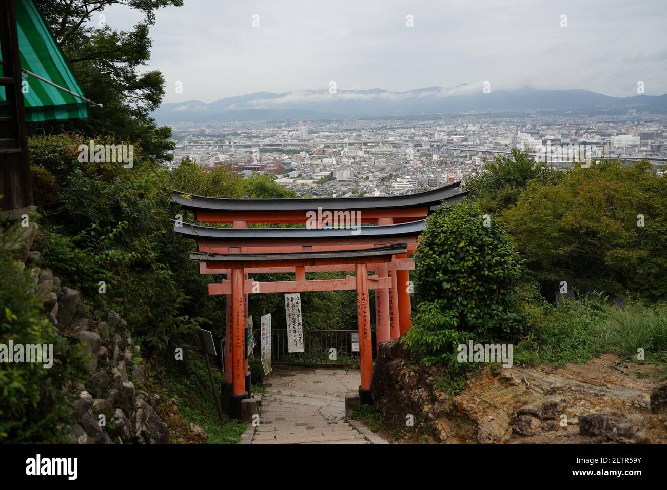 A Photo of the Traditional Fushimi Inari Shrine Red Gates in Japan ...