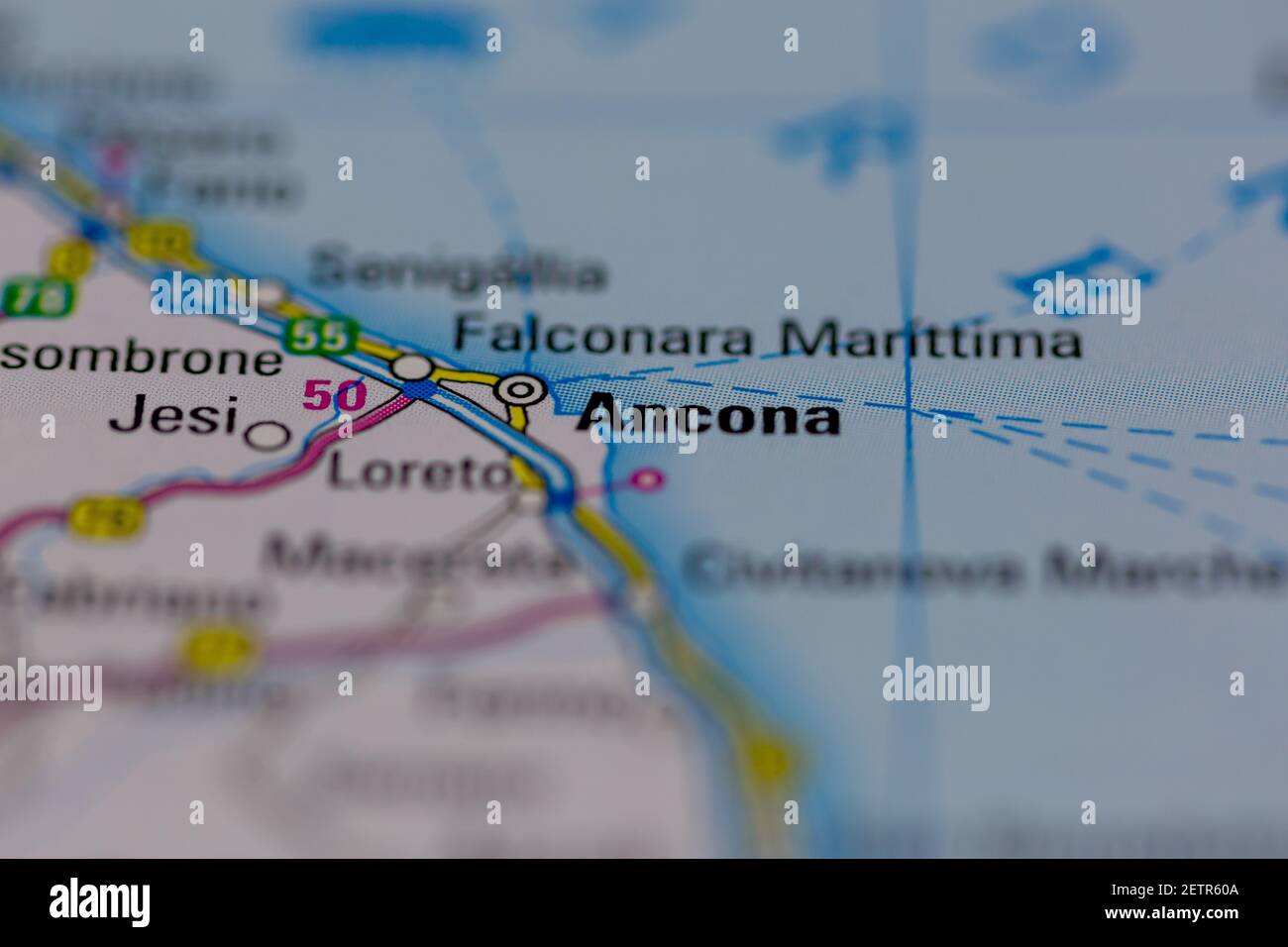 Ancona map hi-res stock photography and images - Alamy