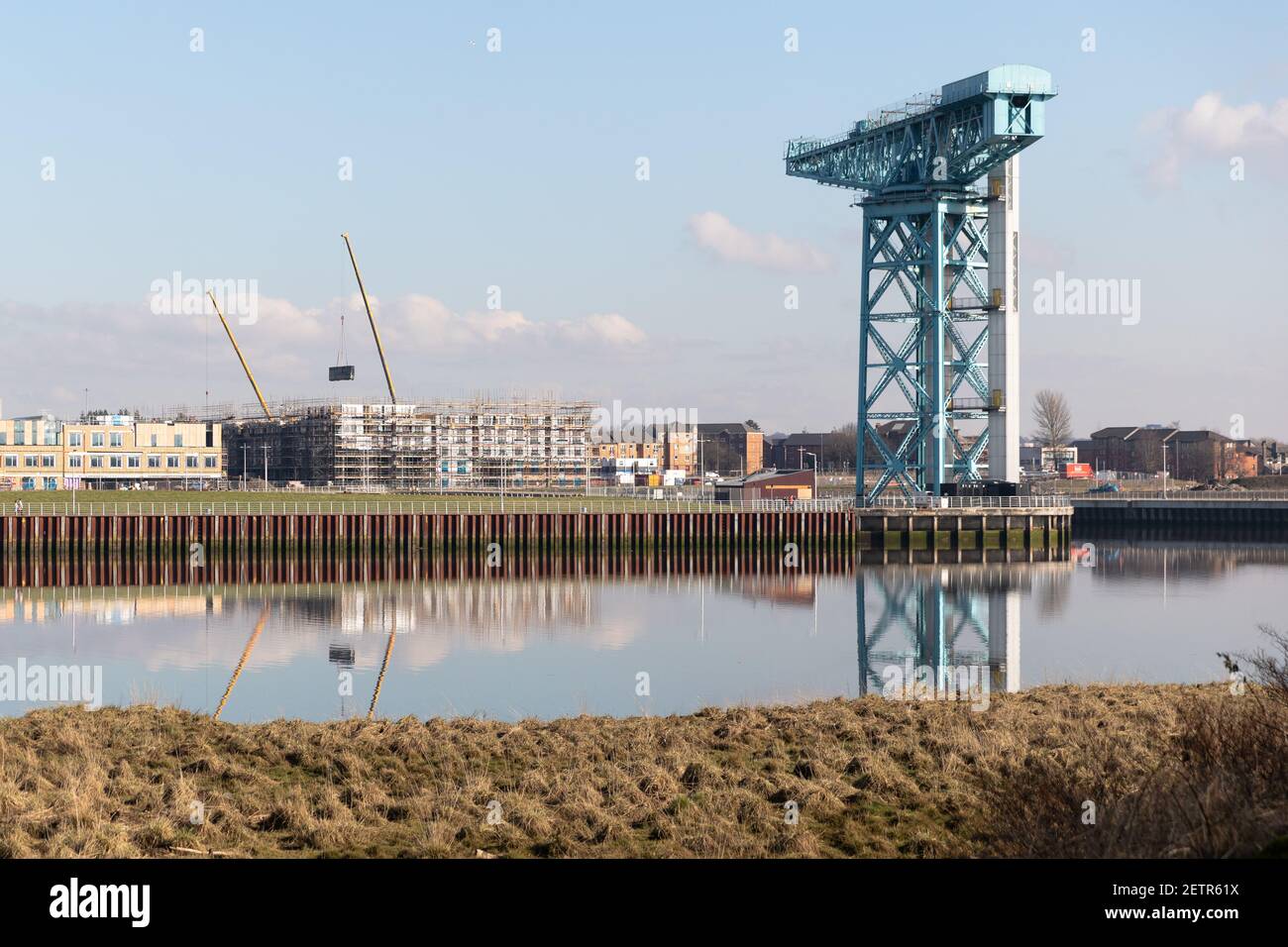 View of the Titan Crane, Clydebank Stock Photo - Alamy
